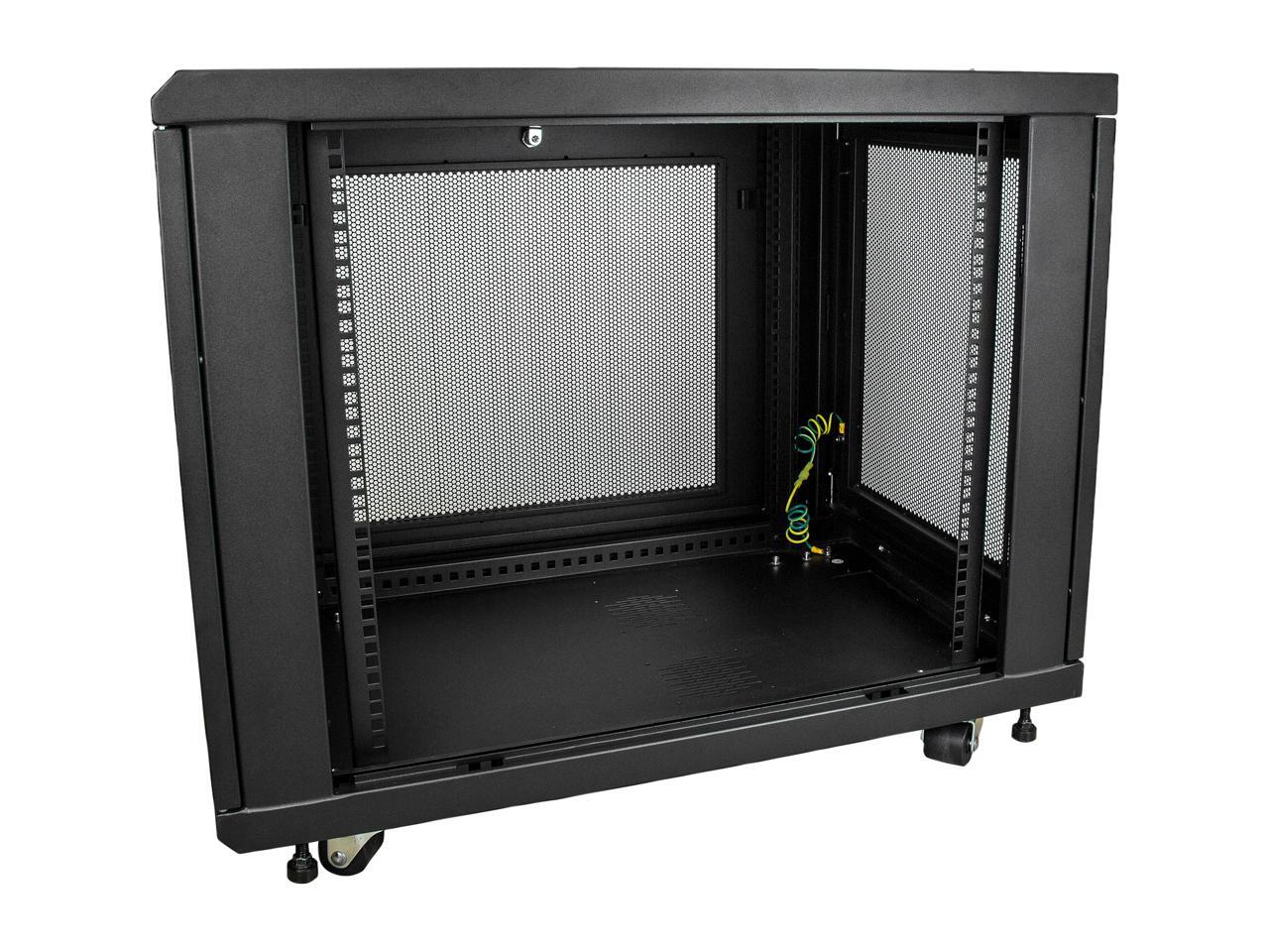 StarTech RK1233BKM StarTech.com Server Rack Cabinet - 12U - 31 in Deep Enclosure - Network ...