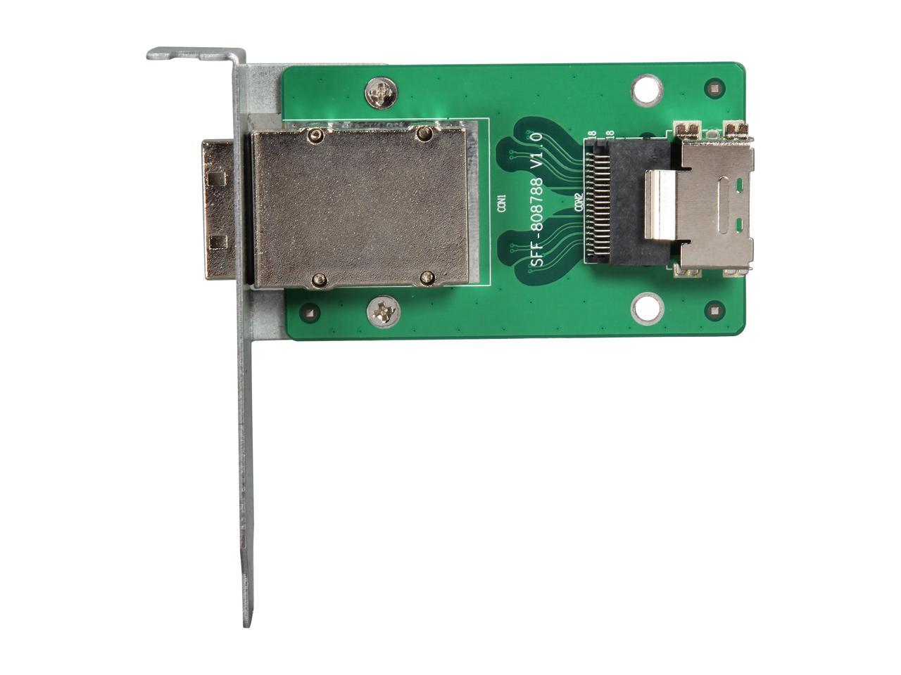 NORCO C-8087-8088L 1-Port SFF-8087 to SFF-8088 Adapter with Low Profile ...