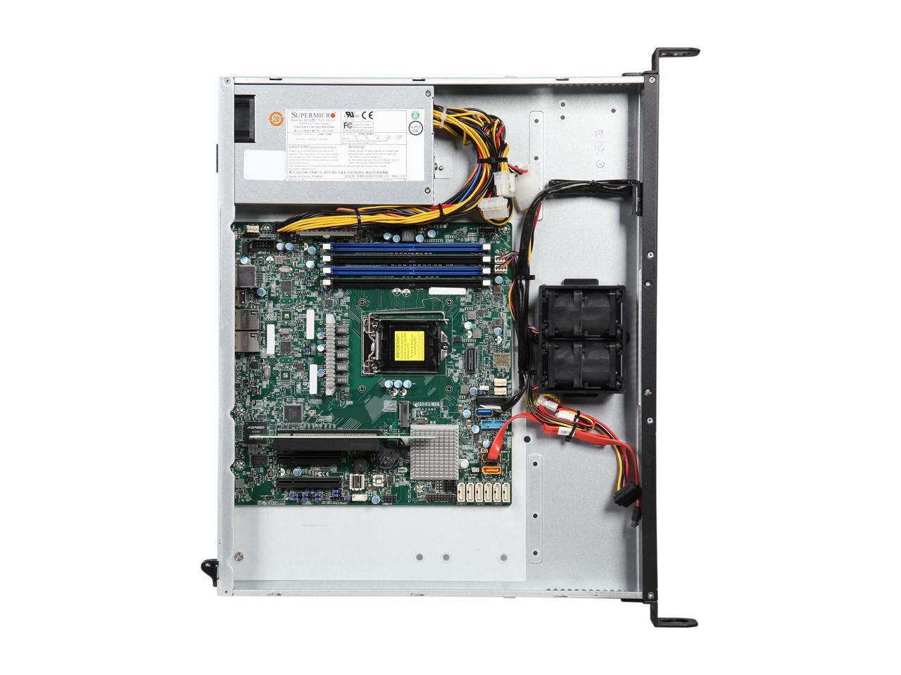 SUPERMICRO SYS-5019S-ML 1U Rackmount Server Barebone LGA 1151 Intel ...