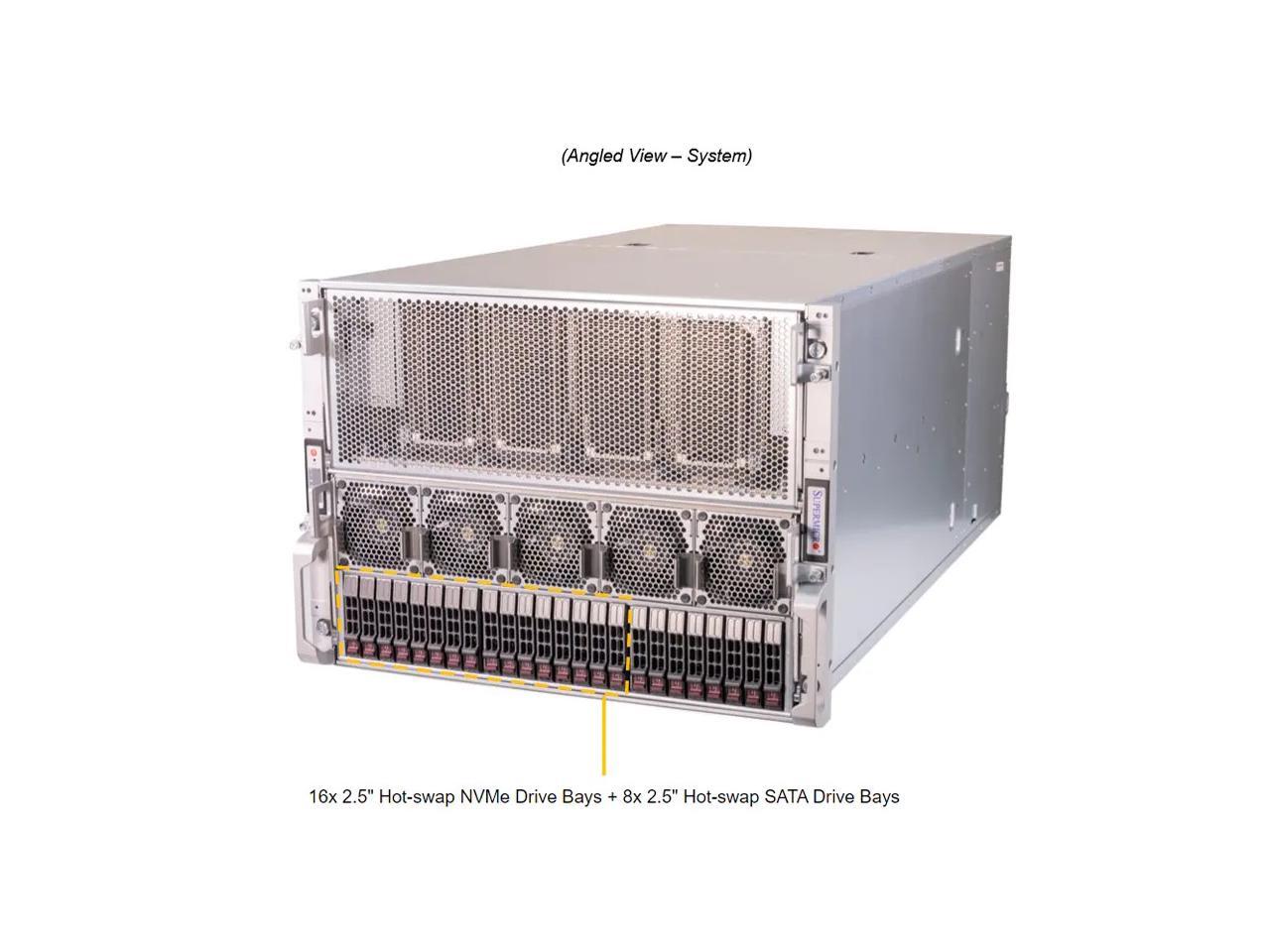 Supermicro GPU SuperServer SYS-821GE-TNHR, Dual Socket E (LGA-4677 ...