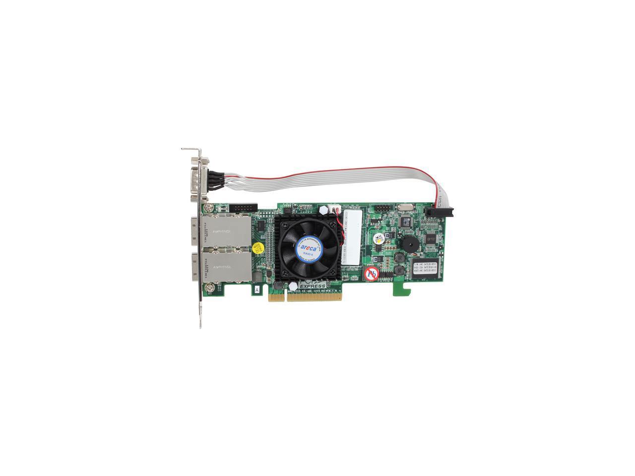 areca ARC-1223-8X PCI-Express 2.0 x8 SATA / SAS Controller Card ...