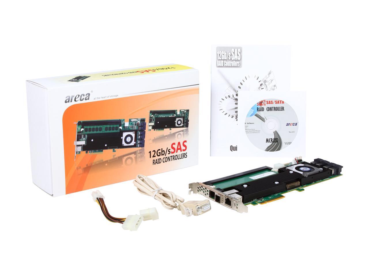 areca ARC-1883ix-16-2G PCI-Express 3.0 x8 SAS RAID Adapter - Newegg.com