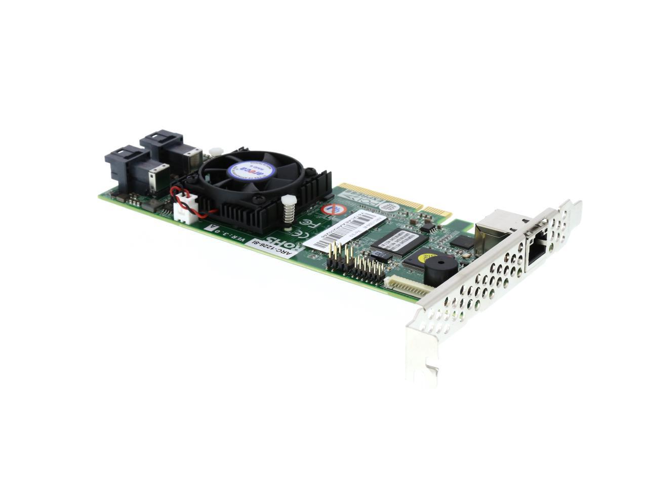 Areca ARC-1226-8i-MS 8-port PCIe 3.0 internal 12Gbps SAS RAID Adapter ...