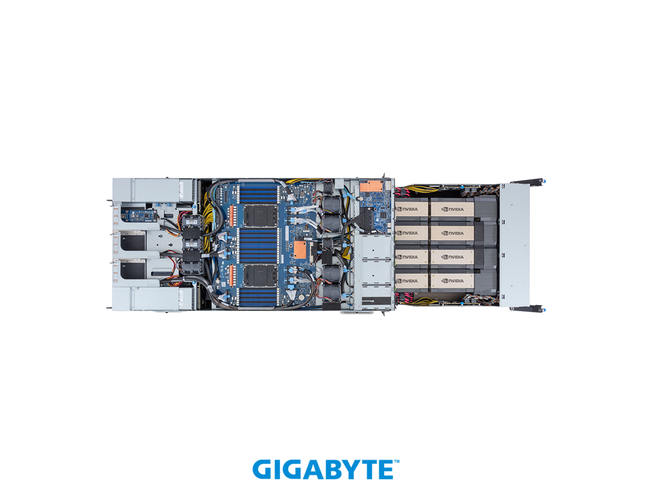 GIGABYTE G593-SD0 HPC/AI Server Barebone - 4th Gen Intel® Xeon® - 5U DP HGX™ H100 8-GPU ...