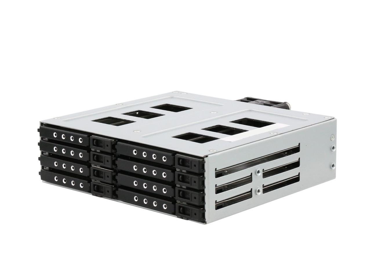 iStarUSA BPU-128DE-SS 5.25" to 8 x Slim 2.5" HDD SSD Hot-swap Rack ...