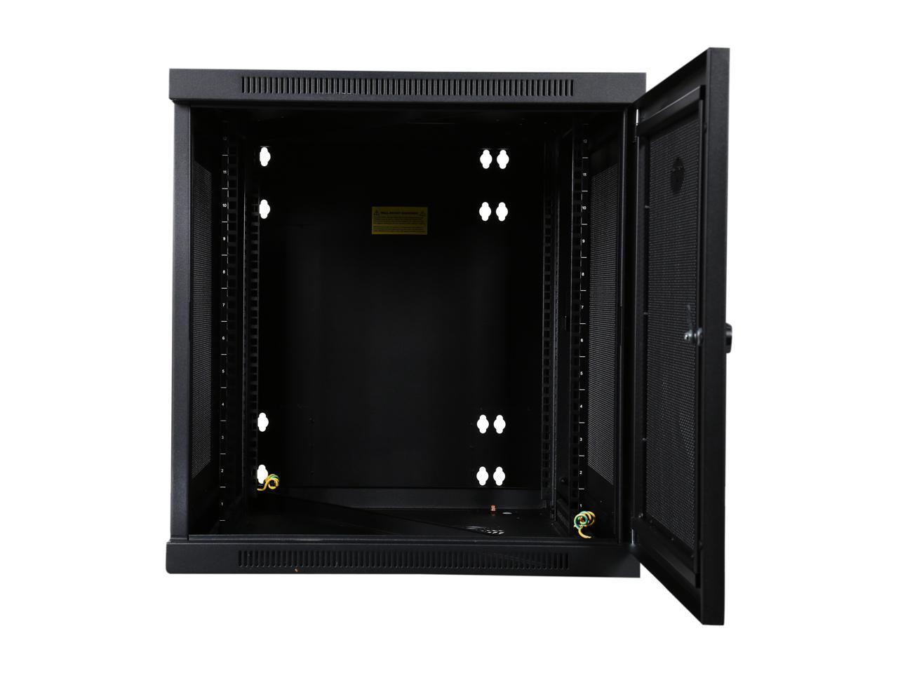 Tripp Lite 12U Wall-Mount Rack Enclosure Cabinet, Hinged Back, Server ...