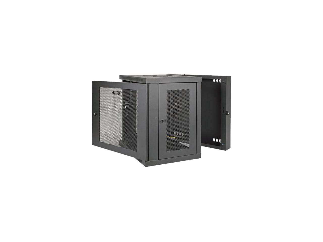 Tripp Lite 10U Wall-Mount Rack Enclosure Cabinet, Hinged Back, Low ...