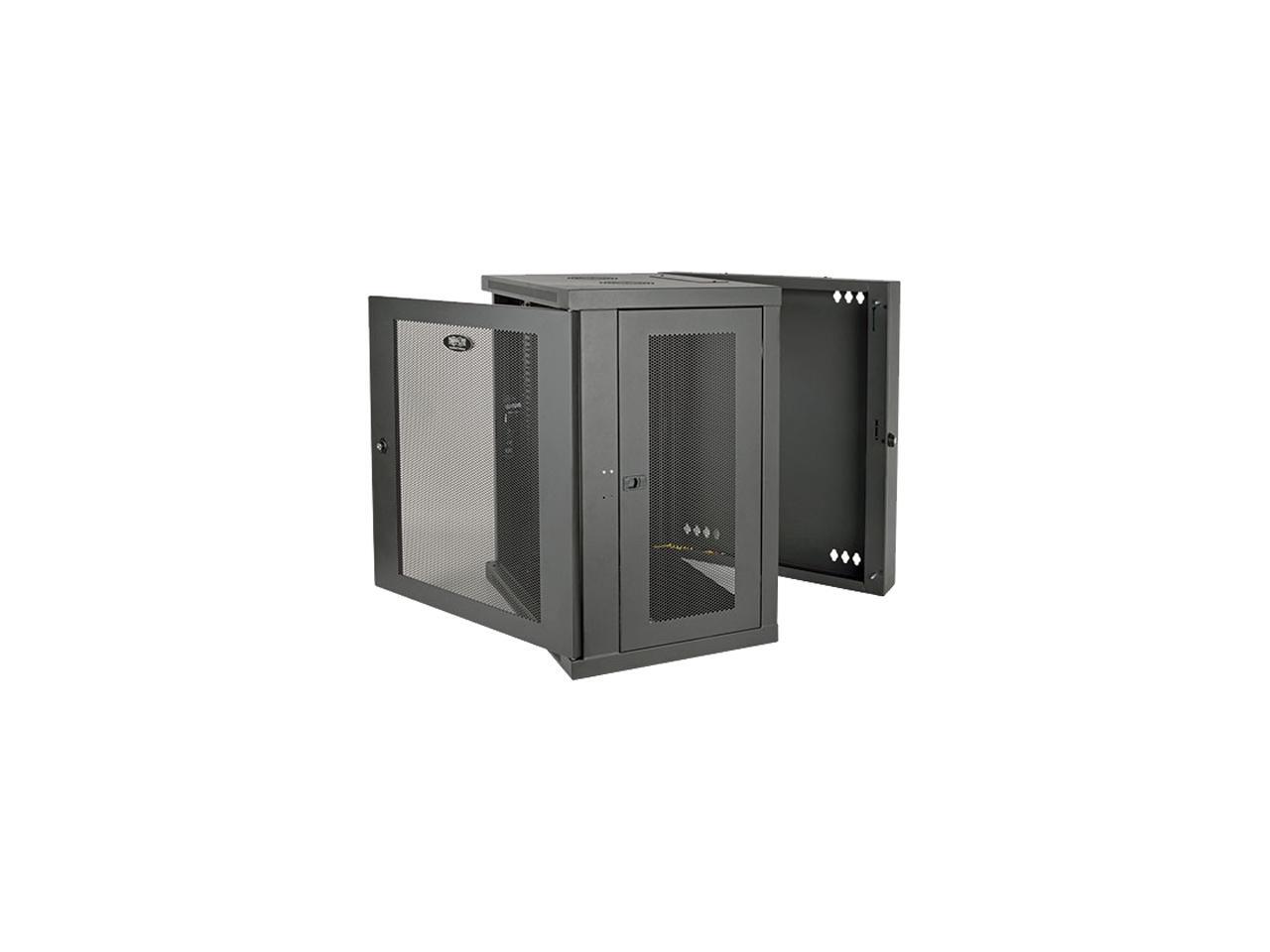 Tripp Lite 15U Wall-Mount Rack Enclosure Cabinet, Hinged Back, Switch ...