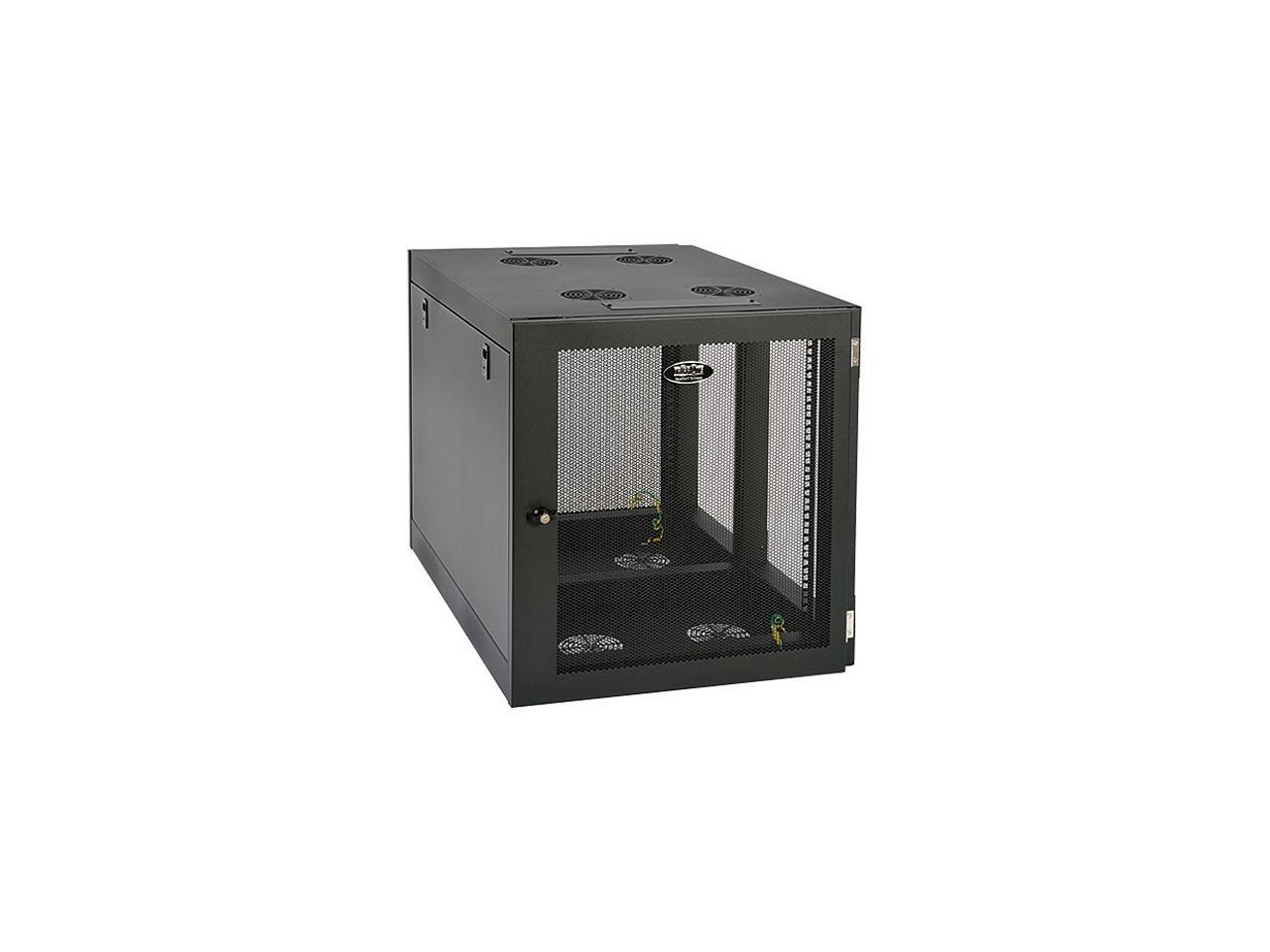 Tripp Lite 12U Wall-Mount Rack Enclosure Cabinet, Heavy-Duty Side-Mount ...