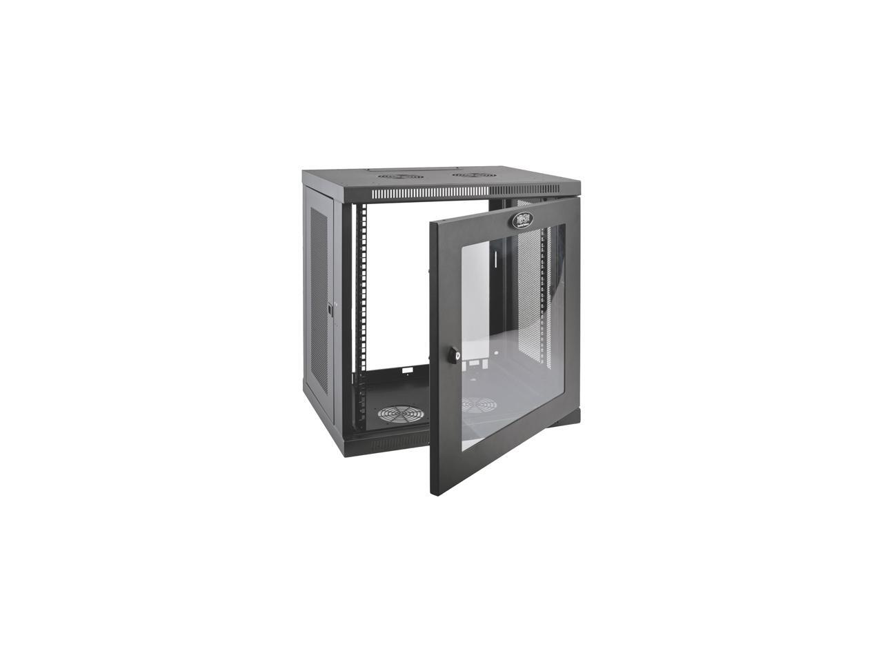 Tripp Lite 12U Wall Mount Rack Enclosure Server Cabinet w/ Glass Front ...
