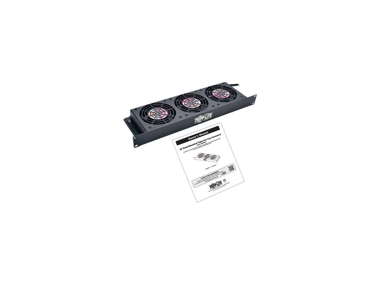 Tripp Lite SRFAN1U 1U SmartRack 1U Fan Tray, 3 120V High-Performance ...