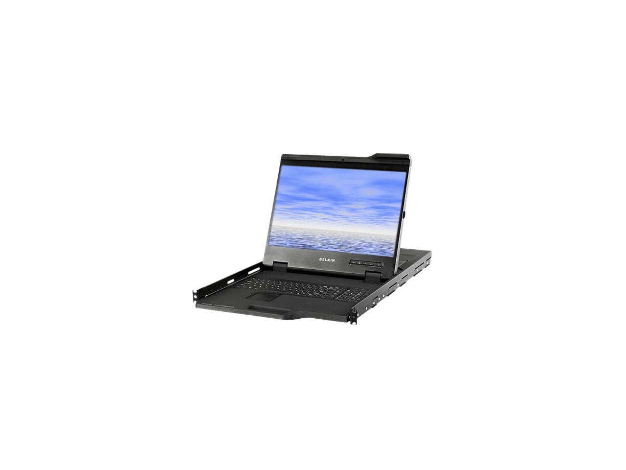 Belkin F1DC116H 19" Widescreen Rack Console with 16-Port KVM - Newegg.com