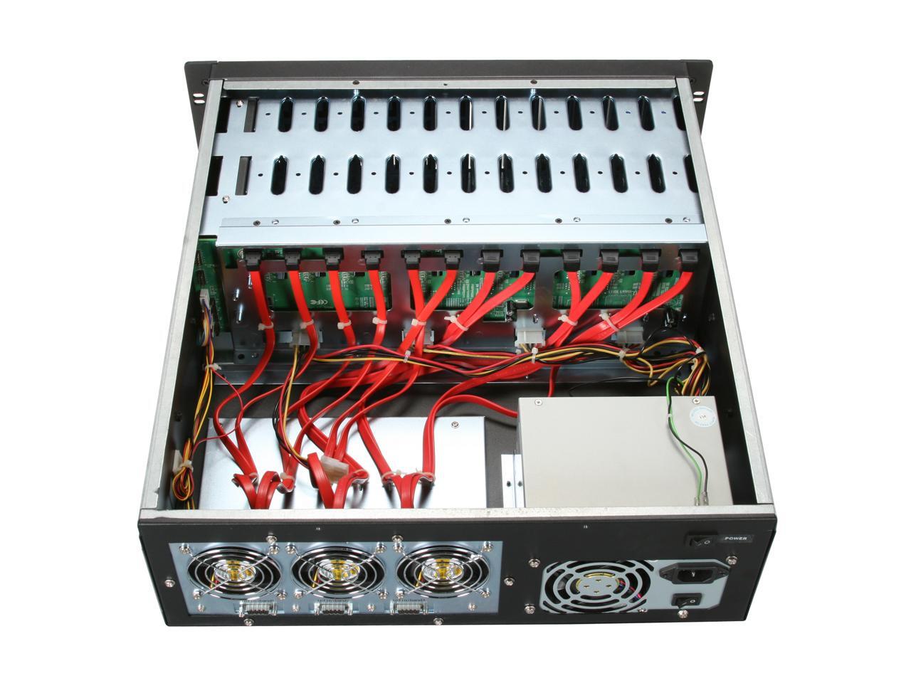 Habey DS-1240 12-bay 3U Rackmount JBOD Storage Enclosure w/ Three ...