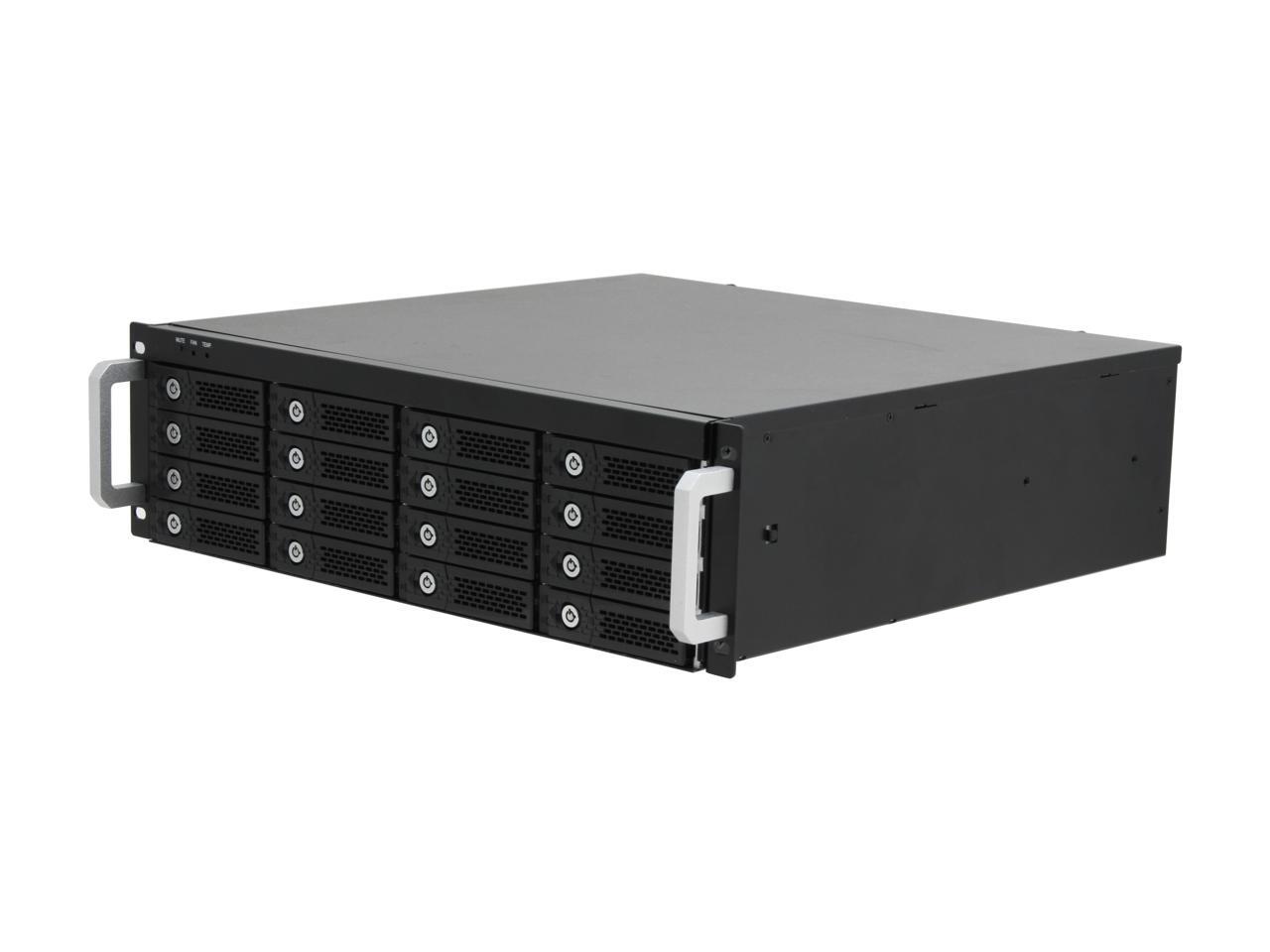 RAIDAGE mAge316U40-4MS 3U-16 bay SAS/SATA 3Gbps Rackmount JBOD Chassis ...