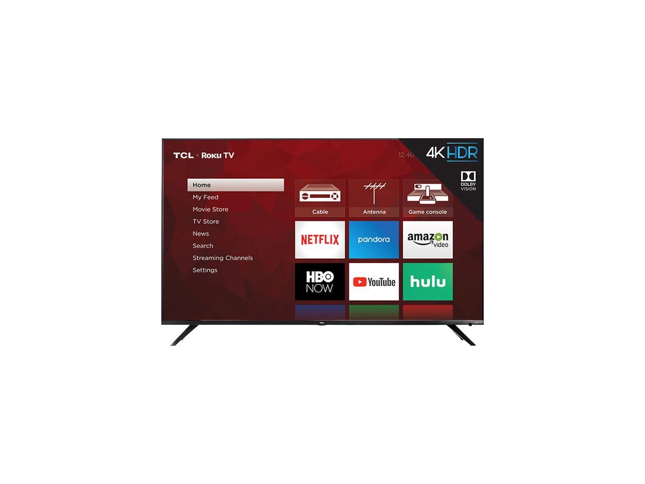 TCL 55R617 55 inch 6-Series 4K UHD Dolby Vision HDR Roku Smart TV ...