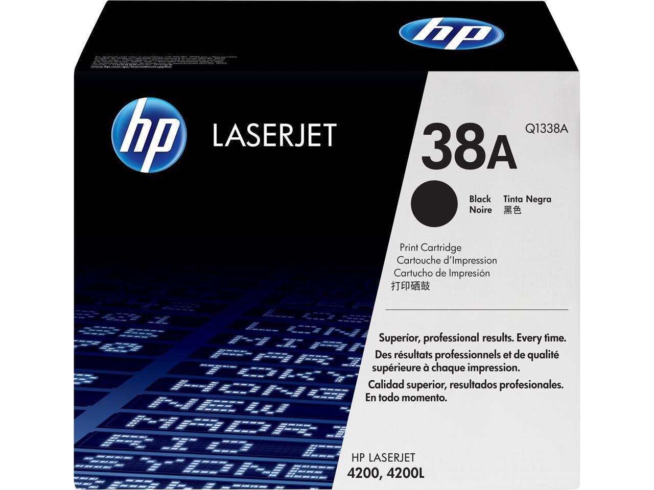 HP 38A Black LaserJet Toner Cartridge (Q1338A) - Newegg.com