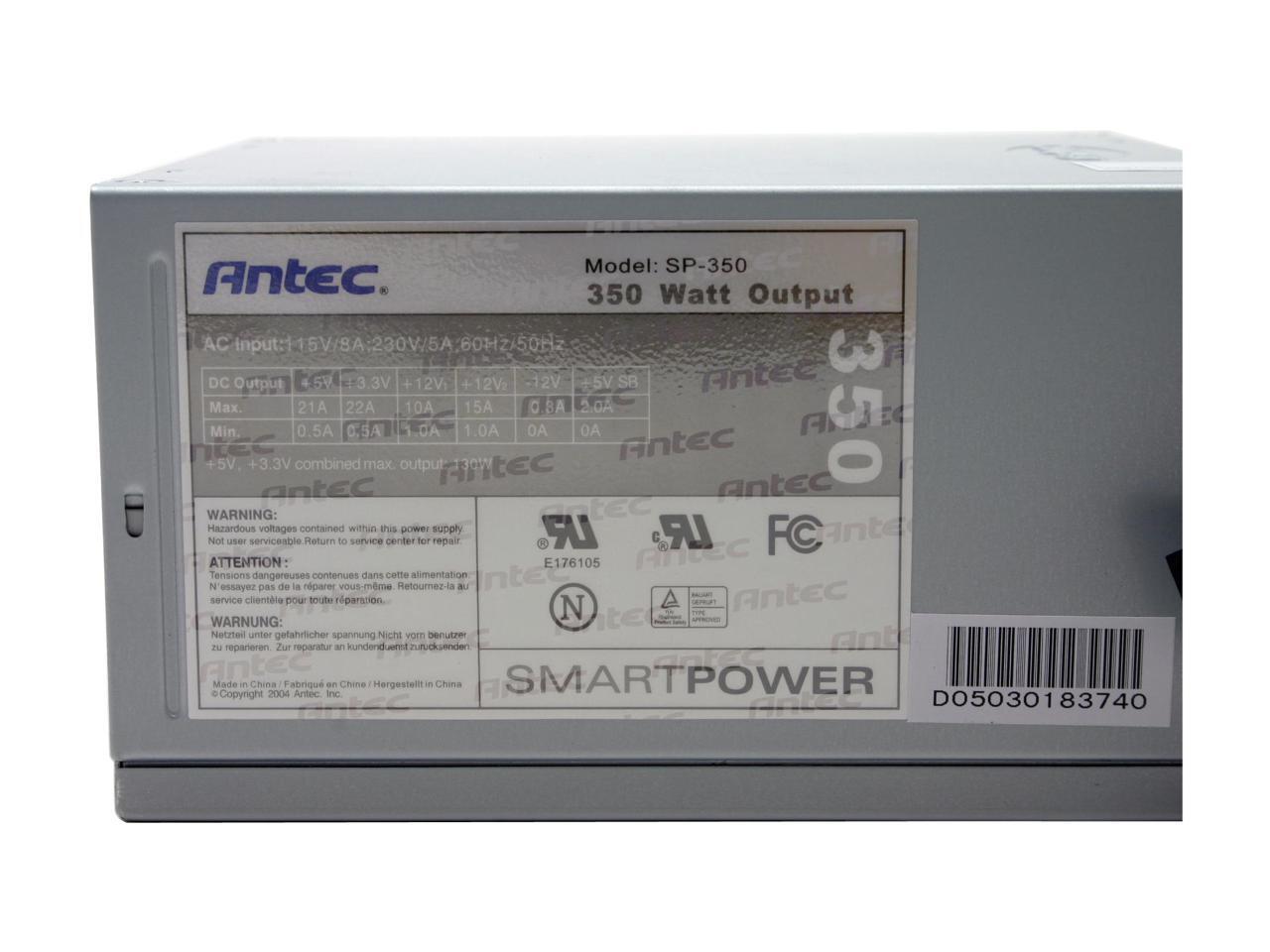 Antec SmartPower 2.0 SP-350 350 W Power Supply - Newegg.com
