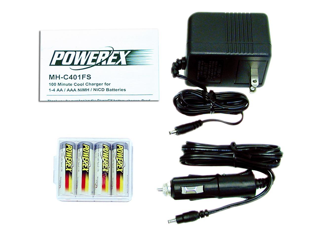POWEREX MH-C401FS Rechargeable Batteries & Charger Kit - Newegg.ca
