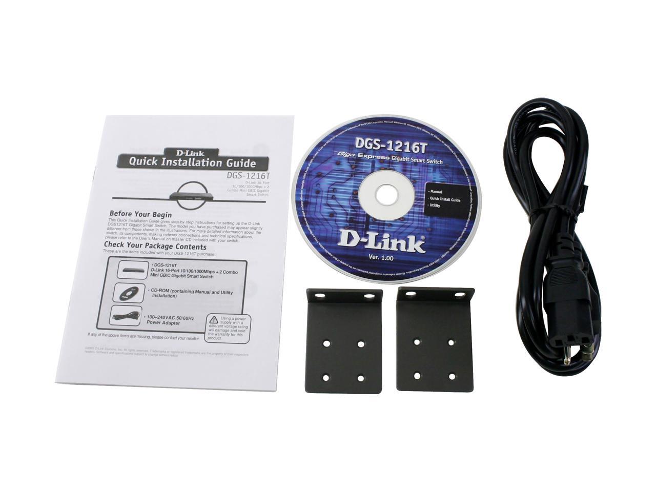 D-Link DGS-1216T Web Smart Switch - Newegg.com