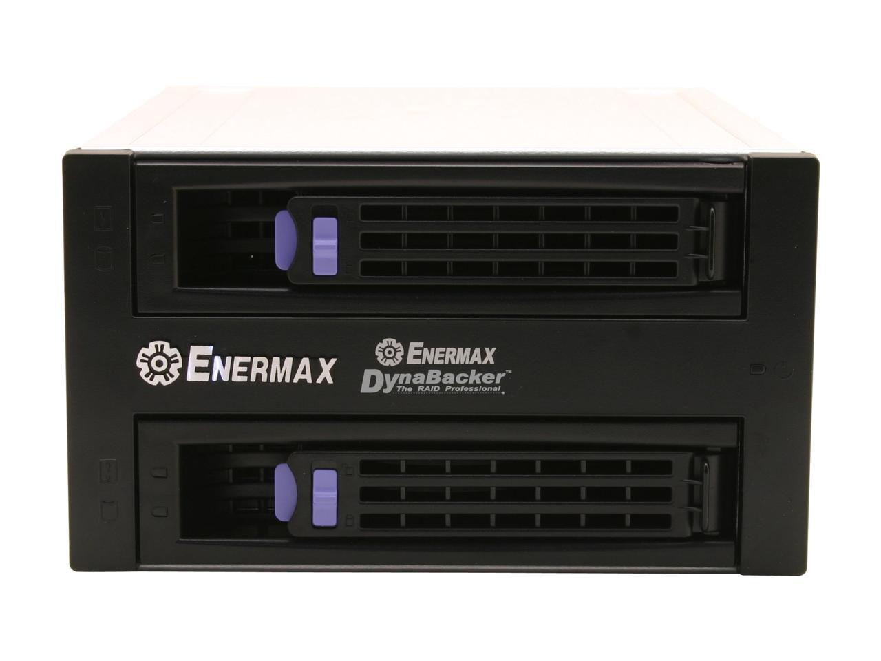 Open Box: ENERMAX ES-352-B DynaBacker RAID Dual 3.5" Internal Hard ...