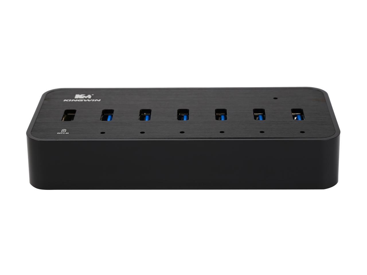 KINGWIN KWZ-EC7 Aluminum 6-Port USB 3.0 Hub +1 Dedicated Charging Port ... KINGWIN KWZ-EC7 Aluminum 6-Port USB 3.0 Hub +1 Dedicated Charging Port ...