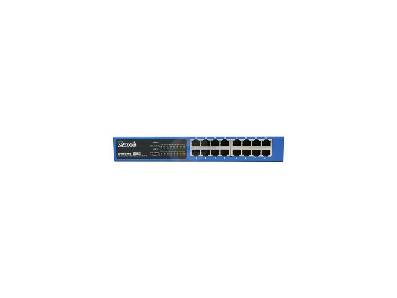 Zonet ZFS3016B 16Port Ethernet Switch - Newegg.ca