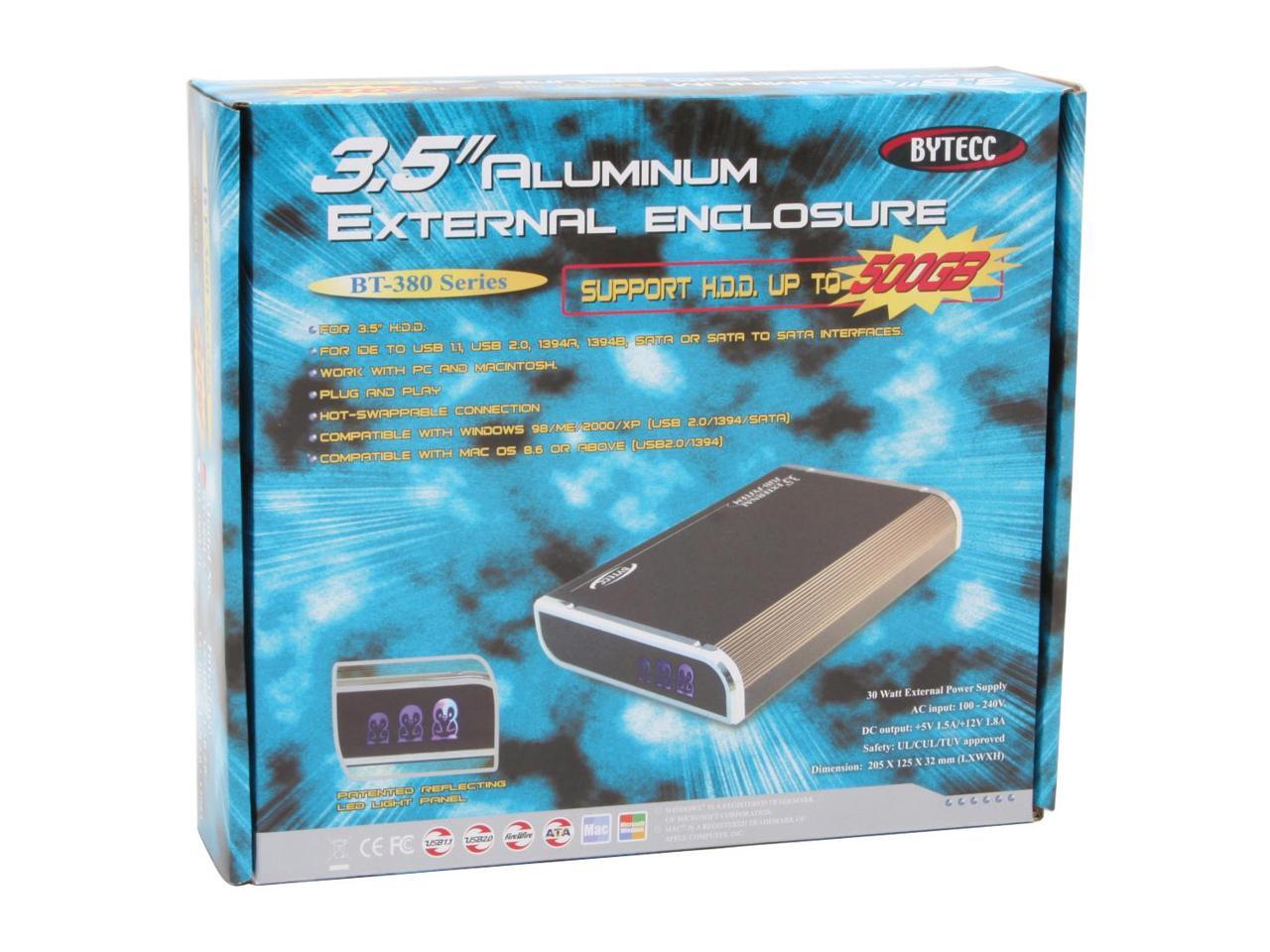 BYTECC BT-380 U2 BLACK External Enclosure - Newegg.com