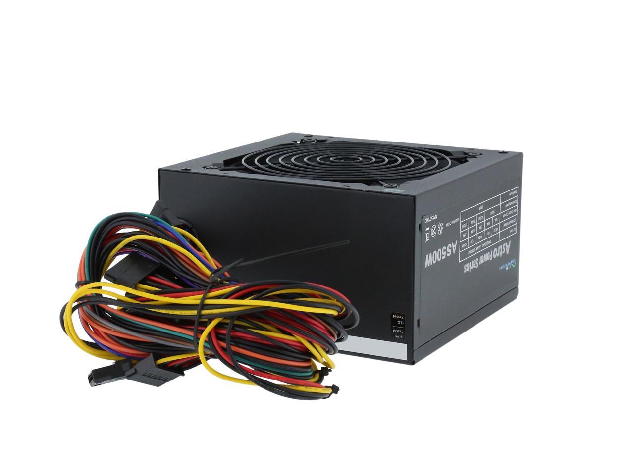 APEVIA ATX-AS500W Astro 500W ATX Power Supply with Auto-Thermally ...