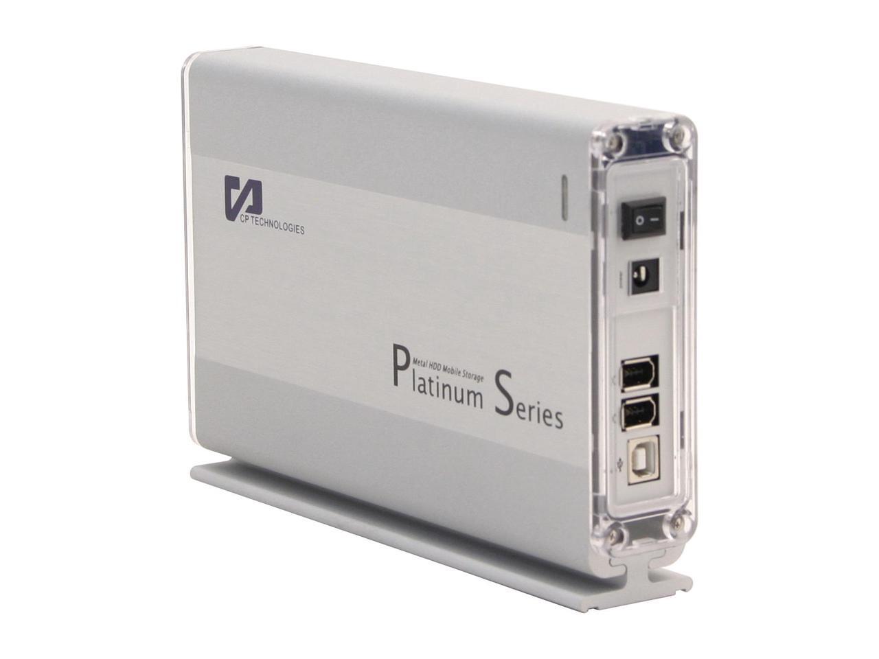 CP TECHNOLOGIES Platinum Series CP-U2C-3H Silver External Enclosure ...
