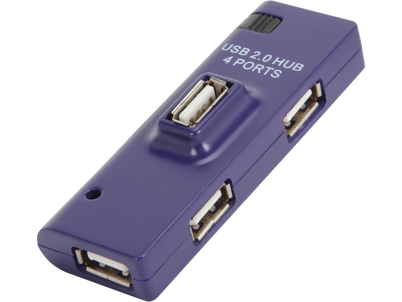 inland 08810 Mini 4 Port USB 2.0 HUB - Blue - Newegg.com
