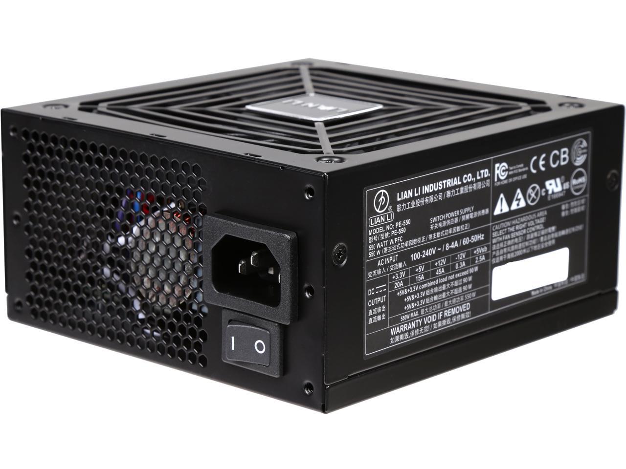LIAN LI PE-550W 550 W Power Supply, Black - Newegg.com