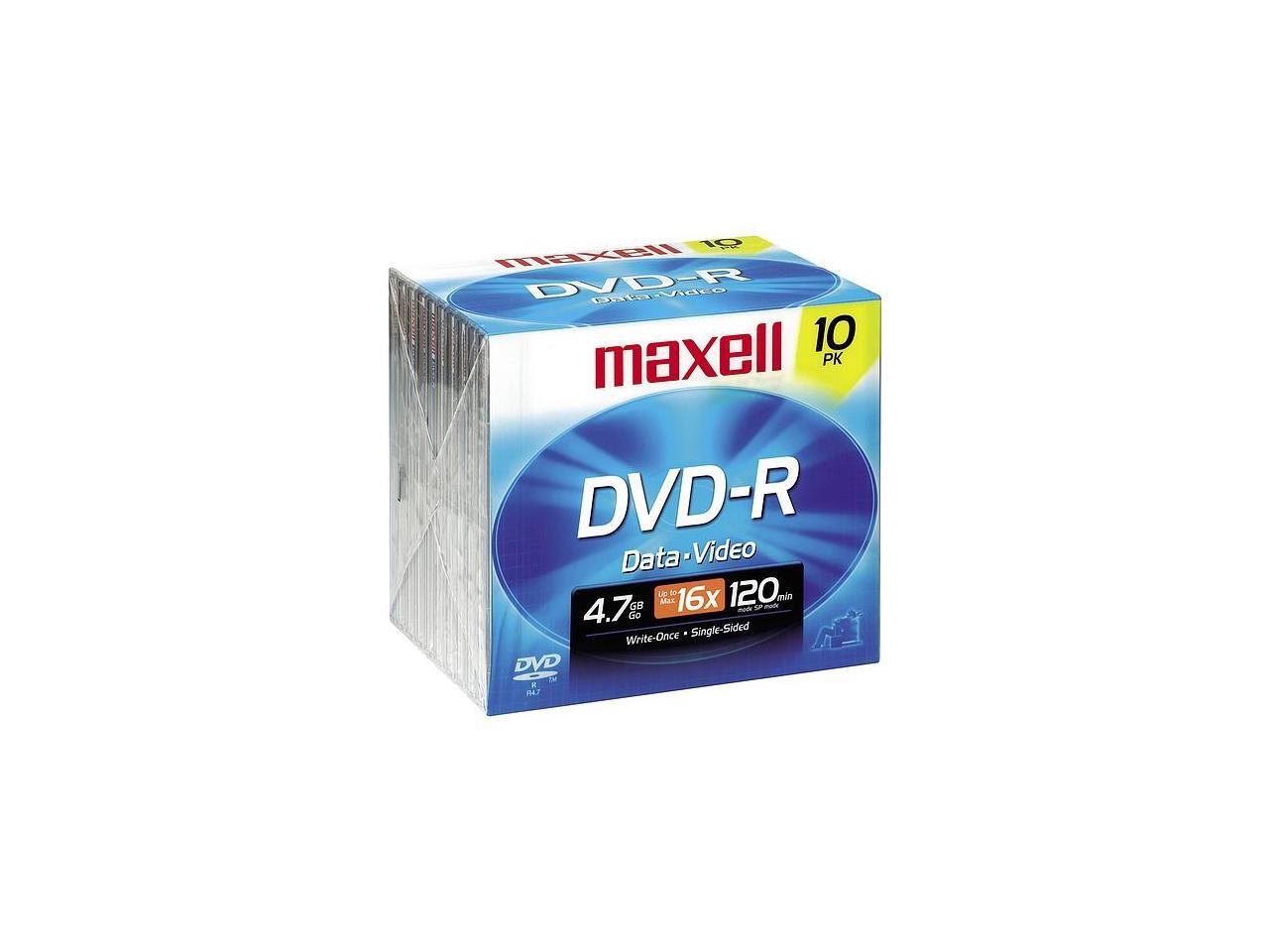 maxell 4.7GB 16X DVD-R 10 Packs Disc Model 638004 - Newegg.com