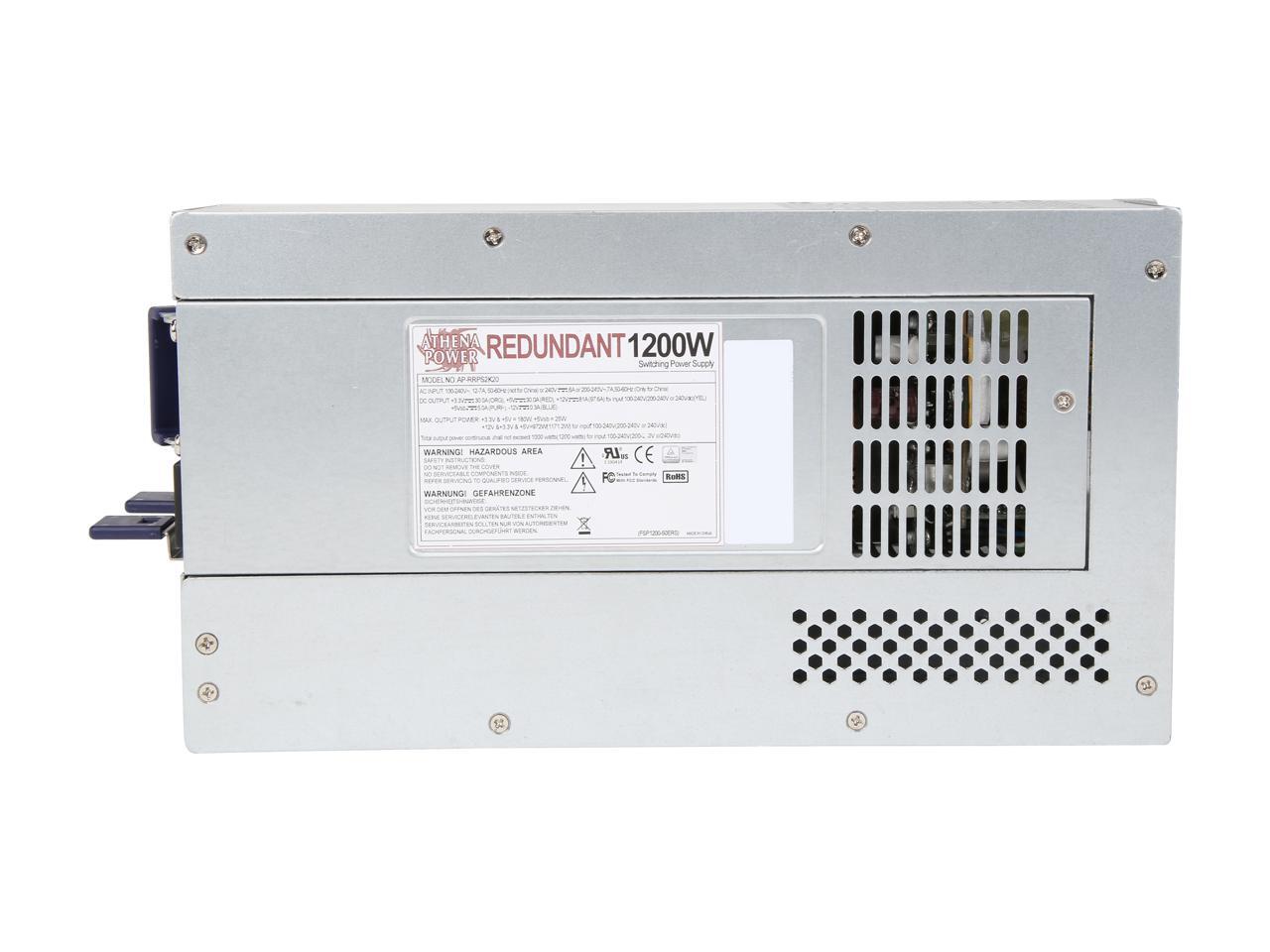 Athena Power PS2 Redundant Power Supply EPS-12V 1200W (1+1) - for ...