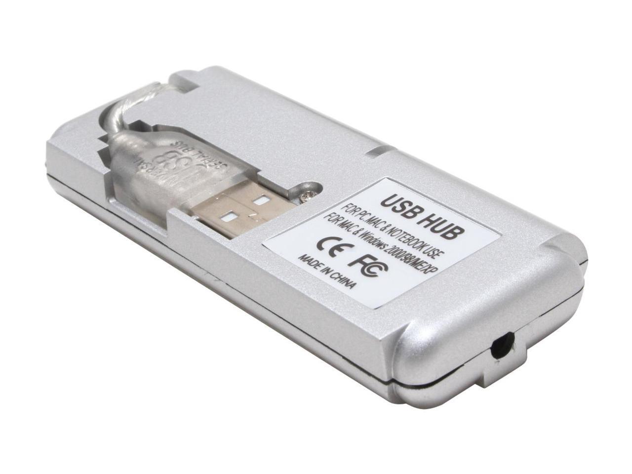 SABRENT SBT-U2HA USB 2.0 Ultra Slim 4-Ports Self Powered Mini HUB ...