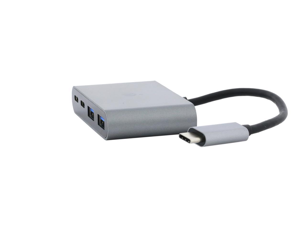 IOGEAR GUH3C22P USB-C 10G 4-Port Hub w/ 100W Power Delivery 3.0 Pass ...