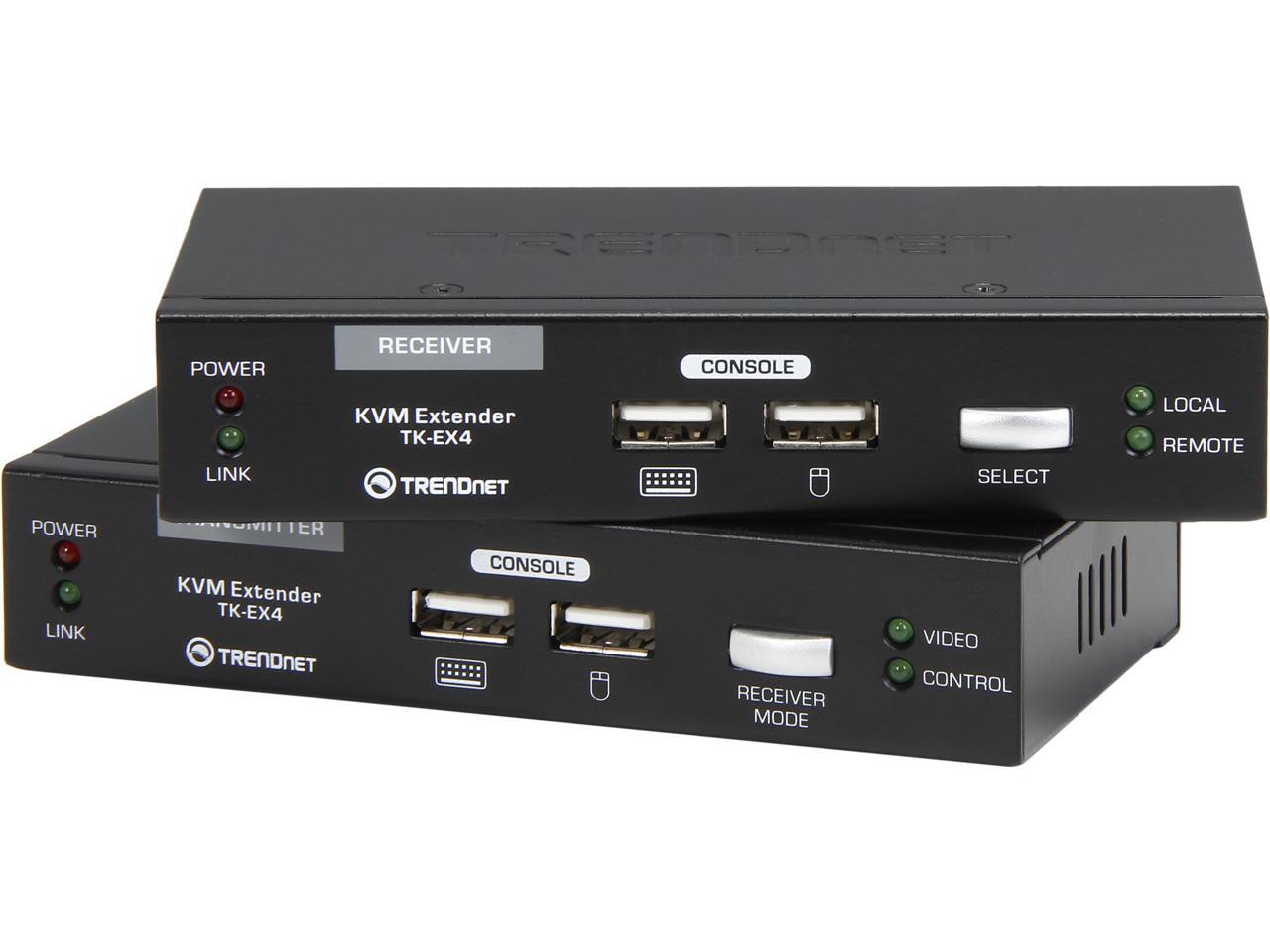 TRENDnet KVM Extension Kit, Extend Keyboard/Video/Mouse Controls, up to ...