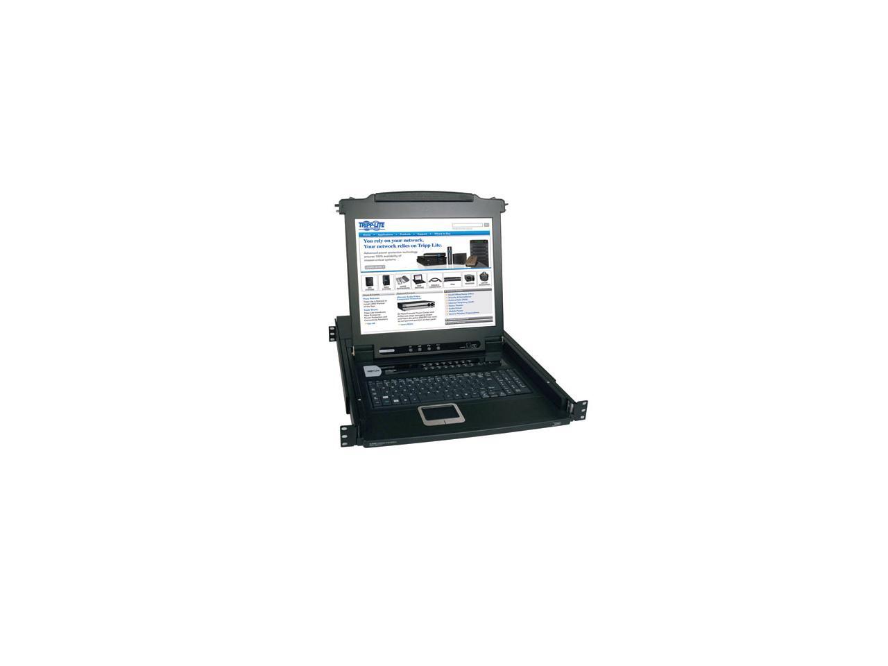 Tripp Lite 16-Port 1U Rack-Mount Console KVM Switch with 17-in. LCD ...