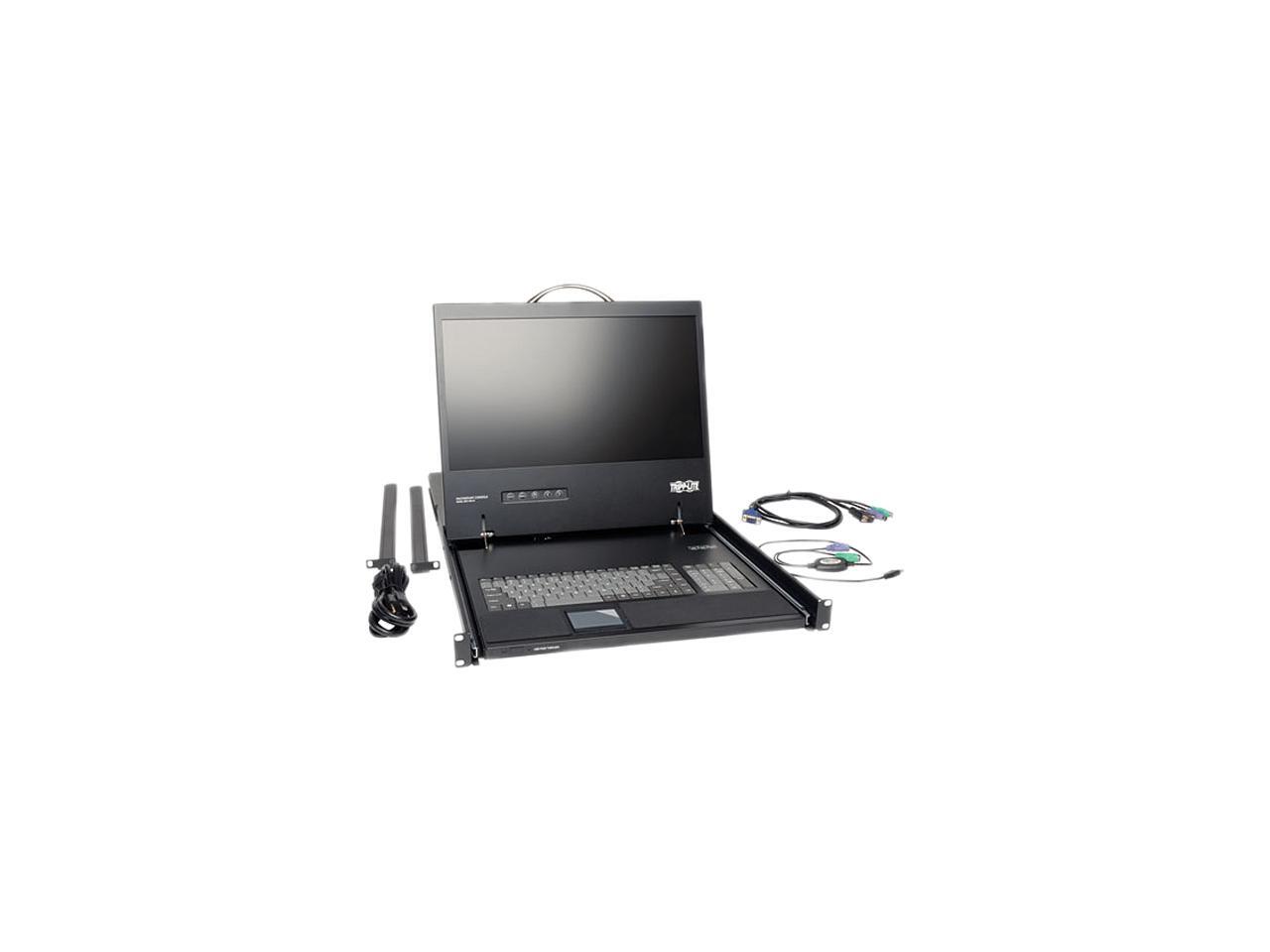 Tripp Lite Rack Mount KVM Console, 19 in. LCD Display Monitor, 1U, with ...