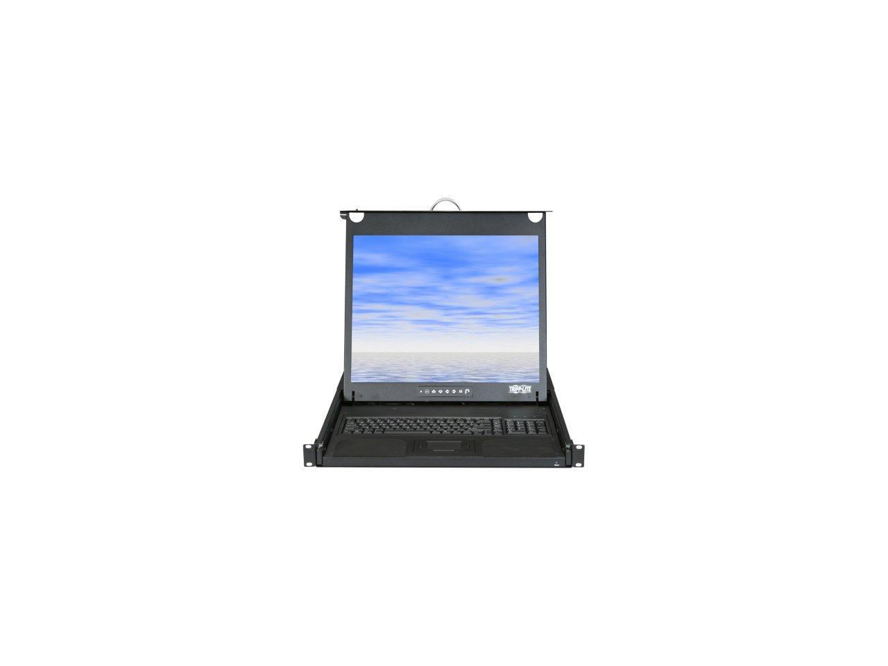 Tripp Lite Rack Mount KVM Console, 19 in. LCD Display Monitor, 1U, with ...