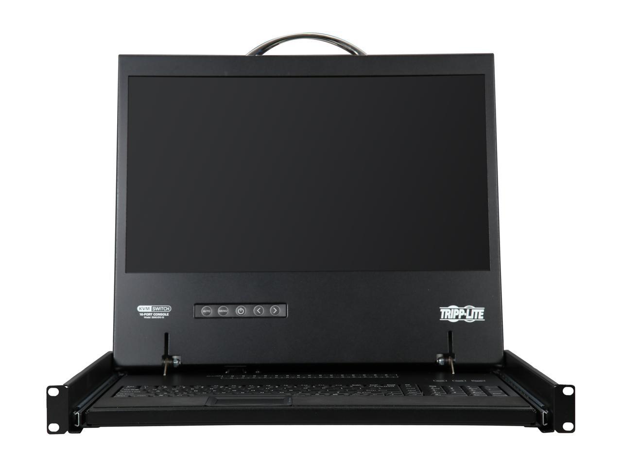 Tripp Lite 16-Port 1U Rack-Mount Console KVM Switch with 19-in. LCD, PS ...