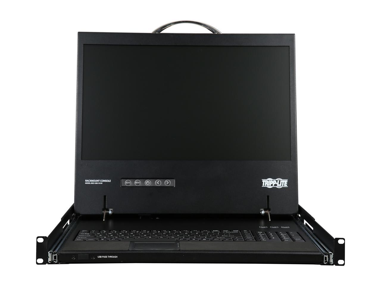 Tripp Lite 1U Rack-Mount Console with 19-in. LCD, PS/2 or USB, Short ...