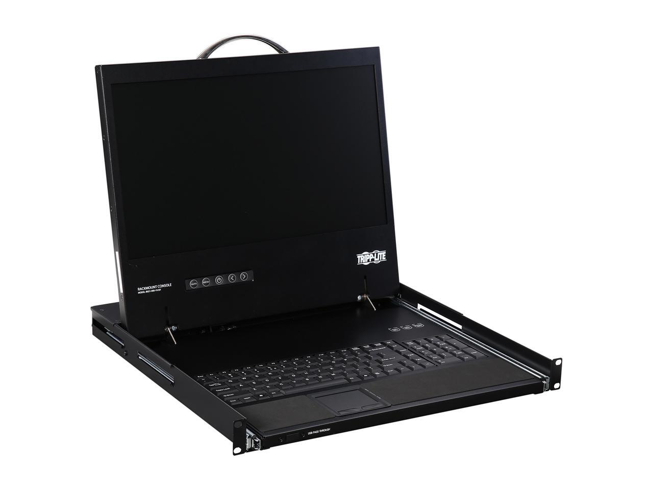 Tripp Lite 1U Rack-Mount Console with 19-in. LCD, PS/2 or USB, Short ...