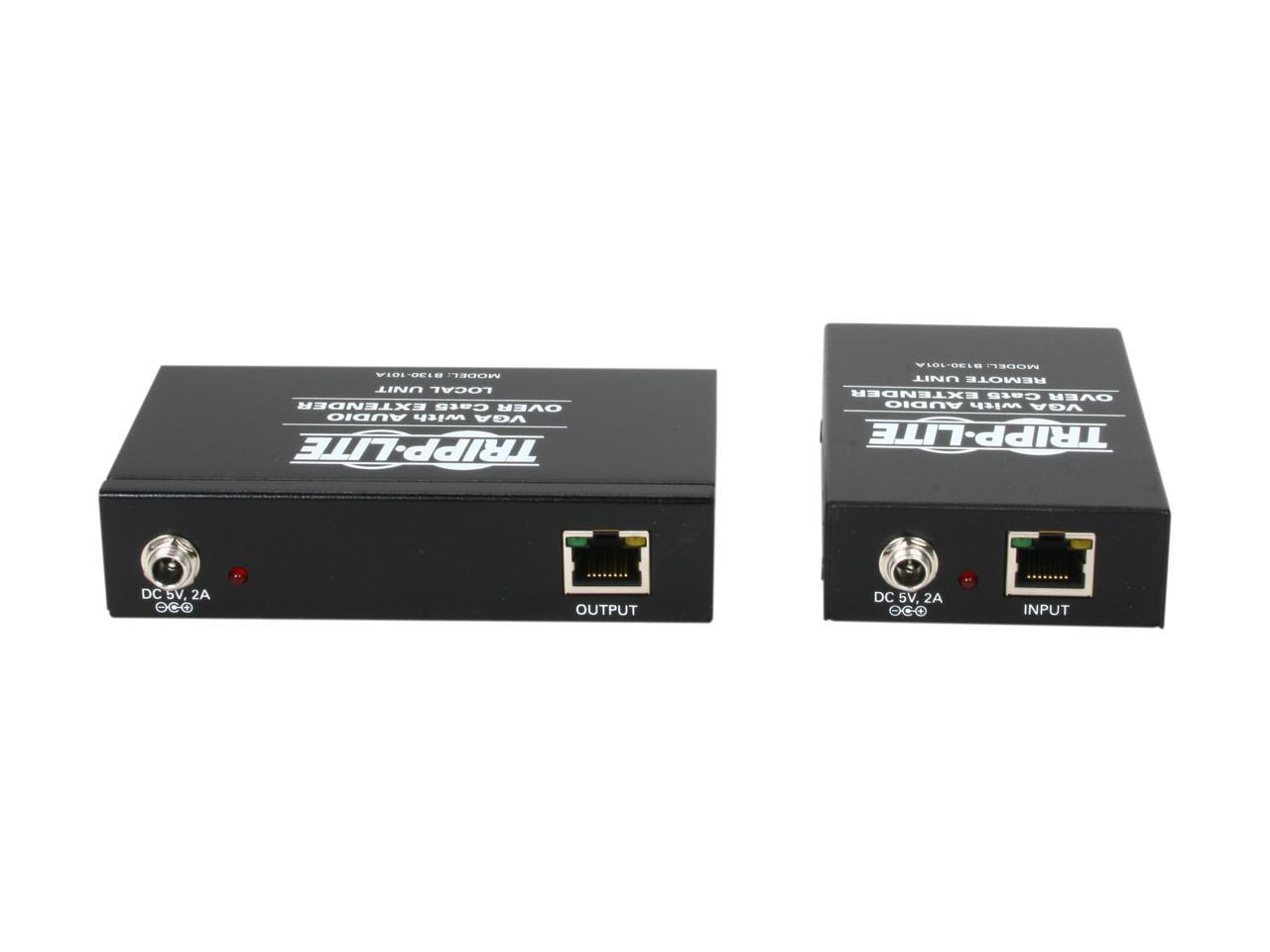 Tripp Lite VGA + Audio over Cat5 Extender Kit (Transmitter + Receiver ...