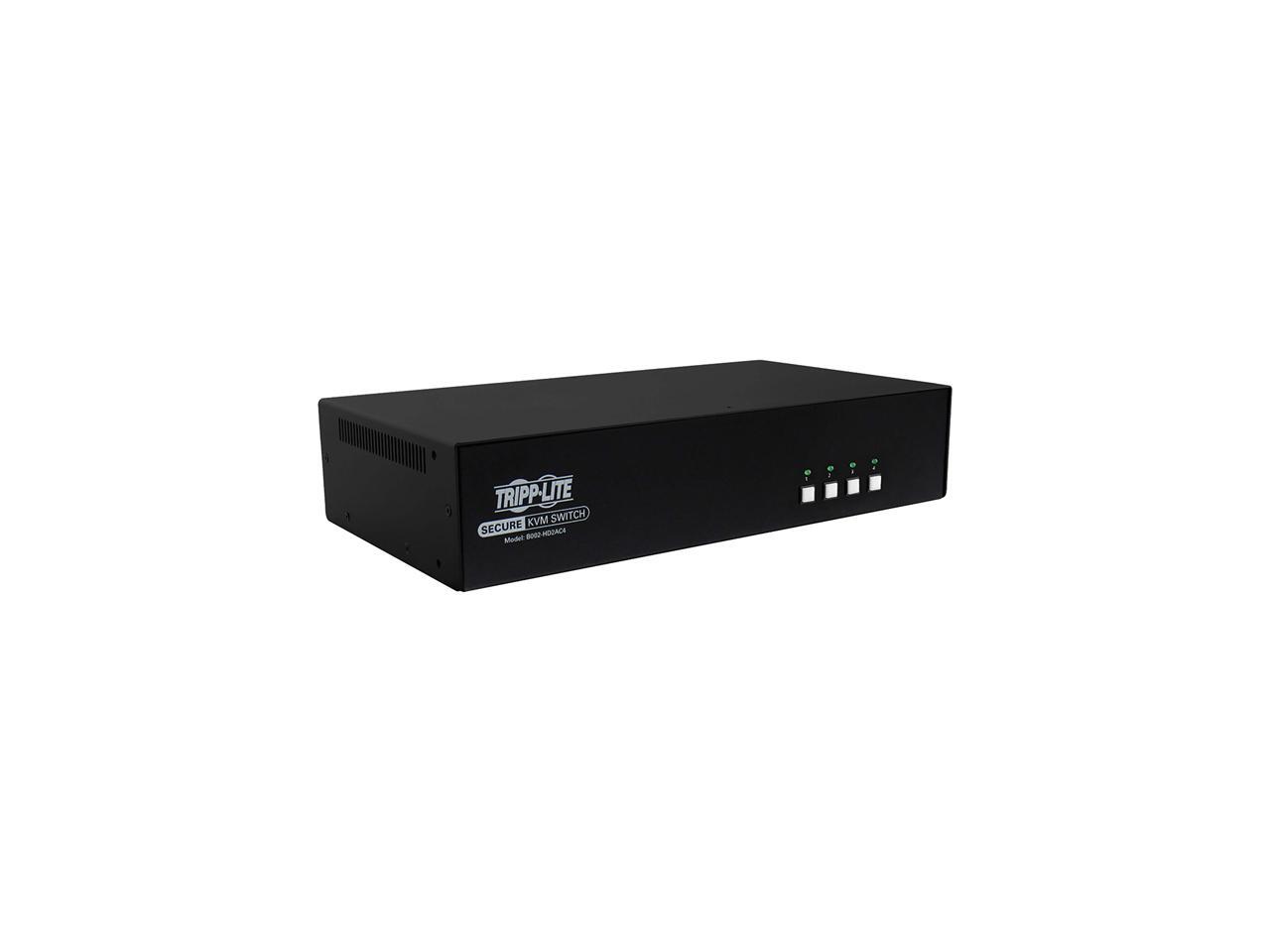 Tripp Lite 4 Port Secure KVM Switch, HDMI to DisplayPort, Dual Monitor ...