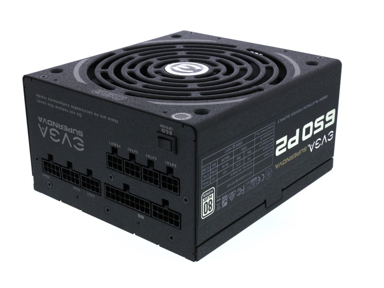 EVGA SuperNOVA 650 P2 220-P2-0650-X1 80+ PLATINUM 650W Fully Modular ...
