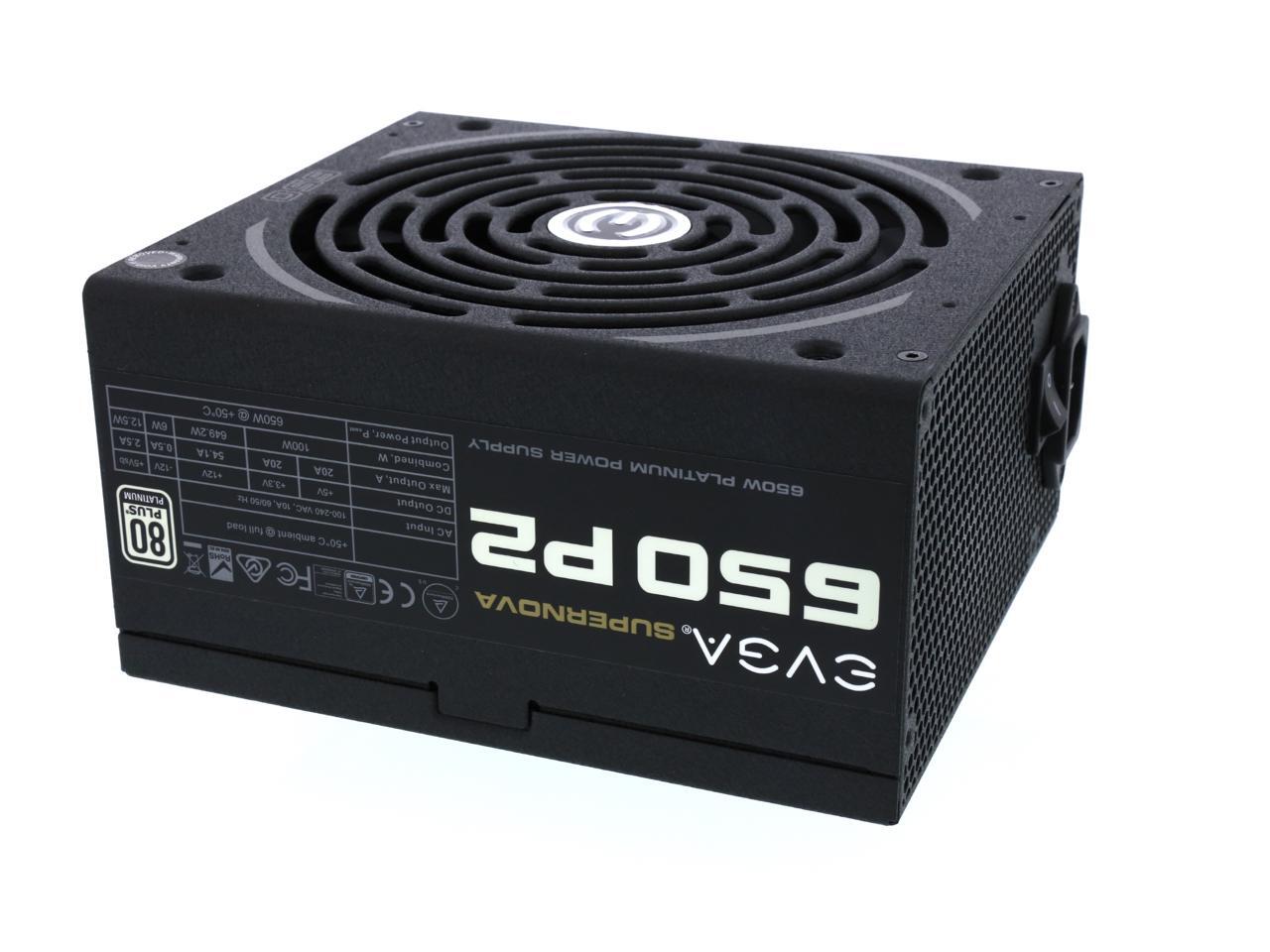 EVGA SuperNOVA 650 P2 220-P2-0650-X1 80+ PLATINUM 650W Fully Modular ...