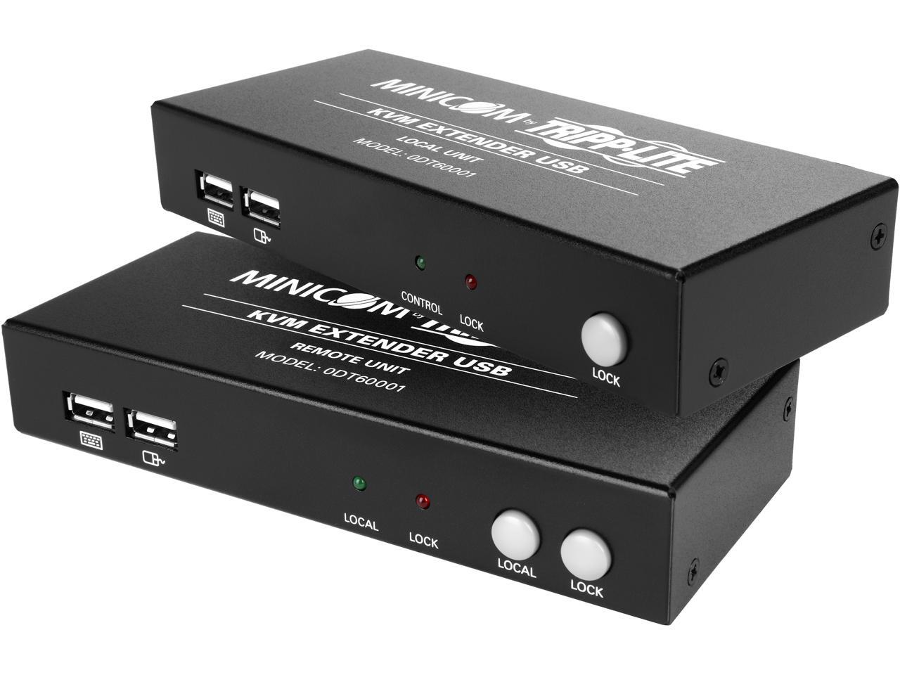 Minicom by Tripp Lite 0DT60001 KVM Extender USB local port + 2-Port KVM ...