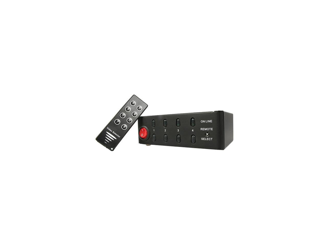 StarTech.com VS415RVGA 4 Port VGA Video Switch with Remote - Newegg.com