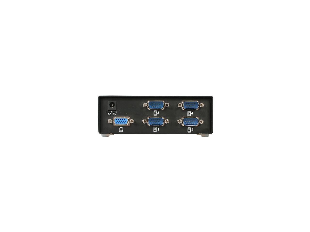 StarTech.com VS415RVGA 4 Port VGA Video Switch with Remote - Newegg.com