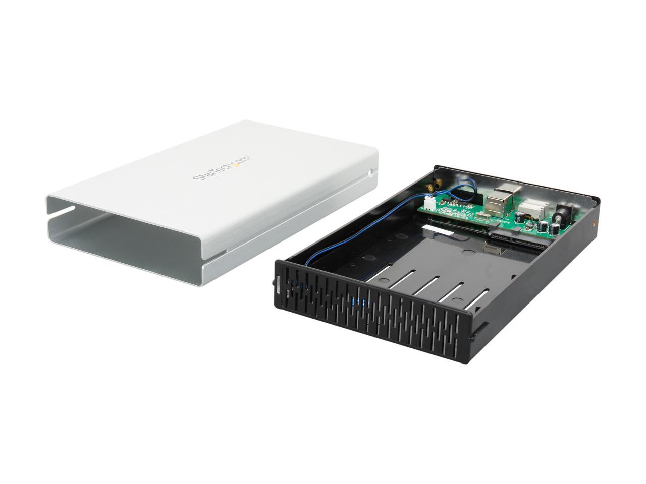 StarTech S3510SMU33 3.5in Silver Aluminum USB 3.0 External SATA III SSD ...